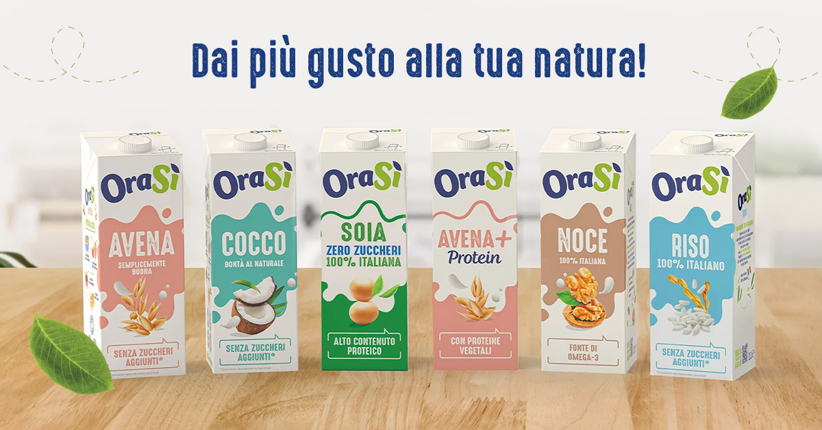 OraSì: Bevande e Creme Vegetali | Dai più gusto alla tua natura